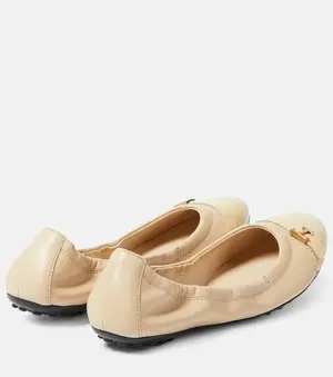TOD'S Leather Ballerina Flats