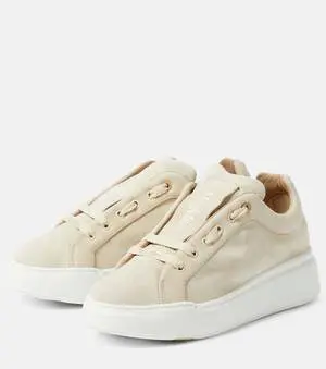 Max Mara Suede Maxi Sneakers