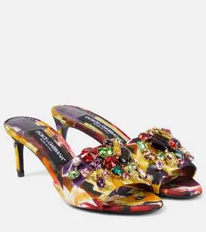 Dolce & Gabbana Floral Mules Clogs For Women