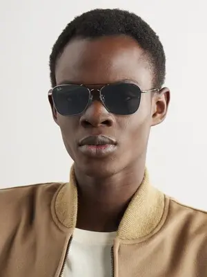 Ray-ban Caravan Reverse Square-frame -tone Sunglasses