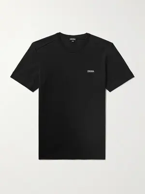 Zegna Embroidered T-shirts For Men