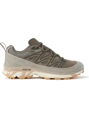 SALOMON Salomon - XT-6 Expanse LTR Mesh-Trimmed Suede And Leather Sneakers - Men - Neutrals - UK 10.5 Neutrals