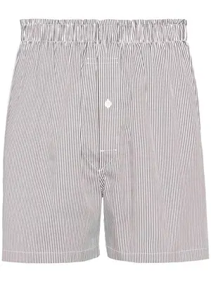 MAISON MARGIELA Stripe-print Shorts - White