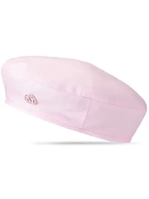 MAISON MICHEL Billy Logo-plaque Beret - Pink