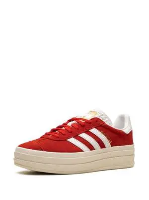 Adidas Gazelle Bold Suede Sneakers - Red
