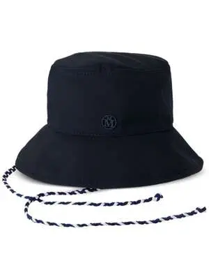 MAISON MICHEL Angele Bucket Hat - Blue