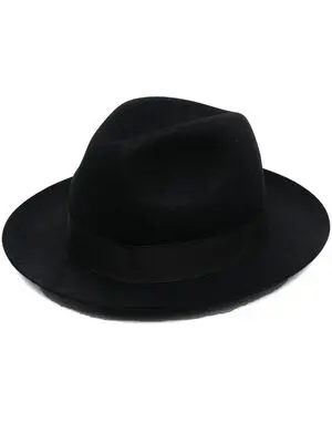Borsalino Monica Fedora Hat - Black