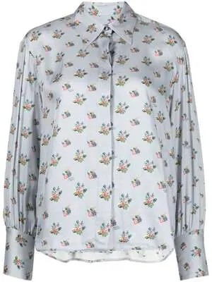 MAISON KITSUNÉ Maison Kitsuné Floral-Print Twill Shirt