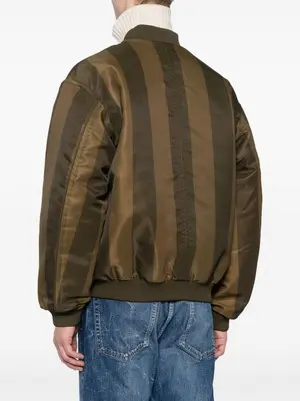 Maison Kitsuné Striped Bomber Jacket