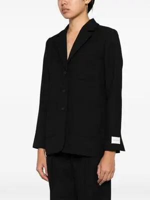 Maison Kitsuné Logo-tag Textured Blazer