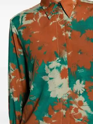 Maison Kitsuné Floral-print Shirt