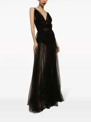 Dolce & Gabbana Flocked Tulle Gown