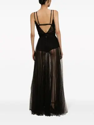 Dolce & Gabbana Flocked Tulle Gown