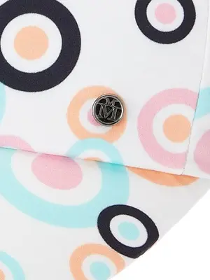 MAISON MICHEL Graphic-print Cotton Cap - White