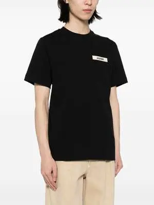 Jacquemus Logo-patch T-shirt - Black
