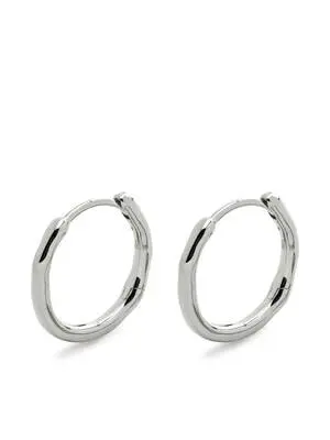 Monica Vinader Siren Hoop Earrings - Silver