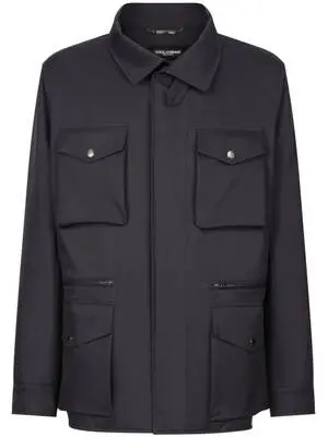 Dolce & Gabbana Multi-pocket Safari Jacket - Blue