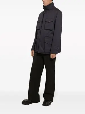 Dolce & Gabbana Multi-pocket Safari Jacket - Blue