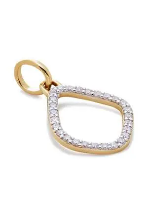 Monica Vinader 14kt Yellow Kite Diamond Pendant - Gold