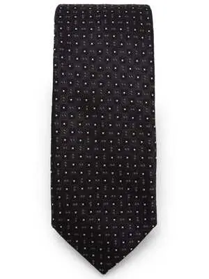 Dolce & Gabbana Patterned Jacquard Silk Tie - Blue