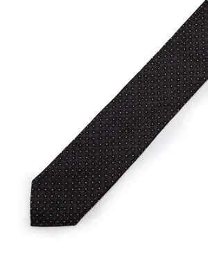 Dolce & Gabbana Patterned Jacquard Silk Tie - Blue