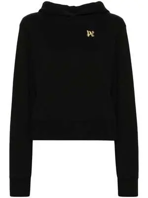 Palm Angels Dragon-monogram Cotton Hoodie