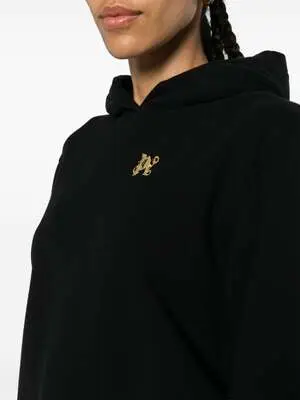 Palm Angels Dragon-monogram Cotton Hoodie
