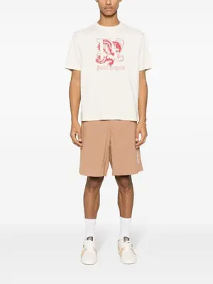 Palm Angels Dragon-monogram Cotton T-shirt