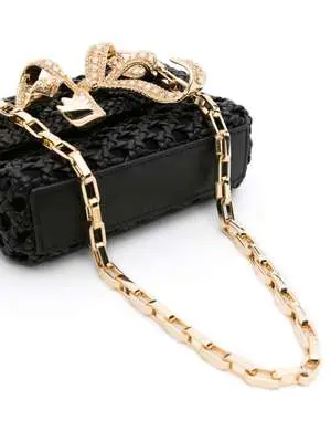 SELF-PORTRAIT Interwoven Leather Mini Bag