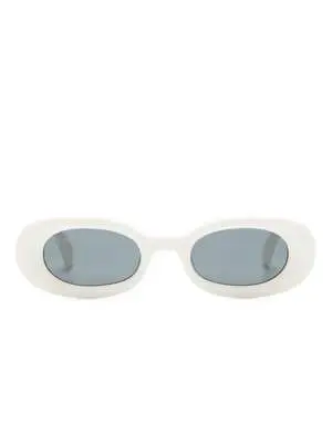 Off-White Amalfi Oval-frame Sunglasses - White