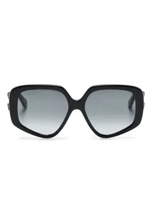 Chloé Mony Geometric-frame Sunglasses - Black