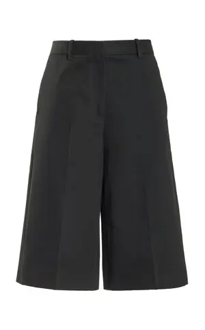 NILI LOTAN Erza Cotton Knee-length Shorts