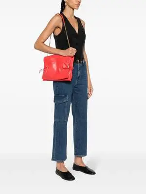 LANCEL Medium Billie Leather Bag - Red