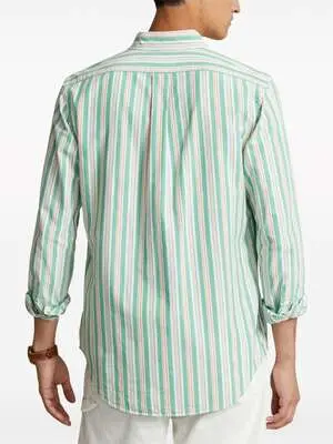 Polo Ralph Lauren Vertical-stripe Cotton Shirt - Green