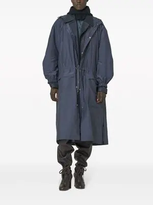 LEMAIRE Hooded Single-breasted Raincoat