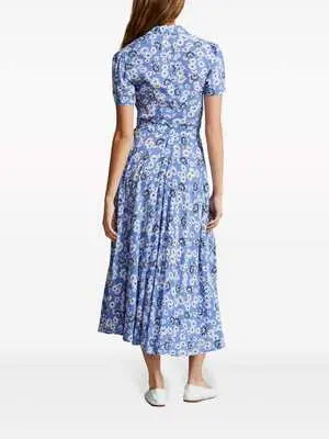 Ralph Lauren Floral-print Notched-lapels Dress