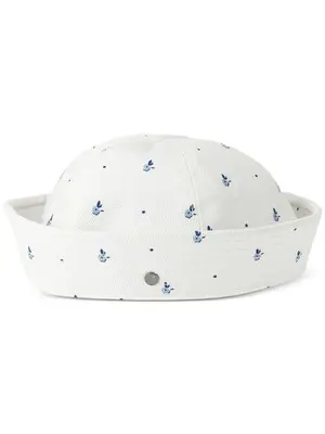 MAISON MICHEL Trey Floral-print Hat