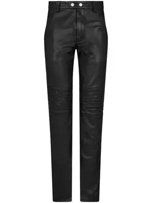 Dsquared2 Press-stud Fastening Leather Tapered Trousers
