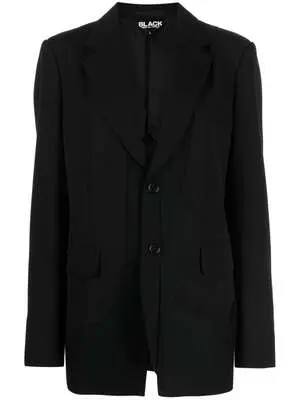 BLACK COMME DES GARÇONS Single-breasted Wool Blazer