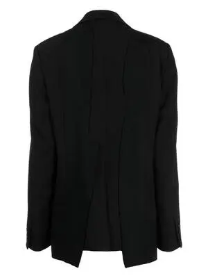 BLACK COMME DES GARÇONS Single-breasted Wool Blazer