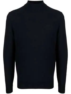 BOSS Logo-embroidered High-neck Jumper