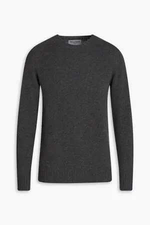 Officine Générale Seamless Merino Wool And Cashmereblend Sweater - Dark Gray