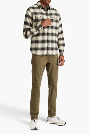 FRAME Checked Cottonflannel Shirt - Beige