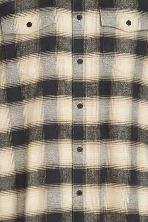 FRAME Checked Cottonflannel Shirt - Beige