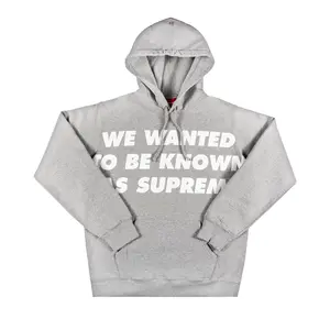Supreme Known As Hooded Sweatshirt 'heather - Grey