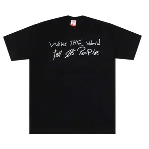 Supreme Buju Banton Wake The World Tee - Black