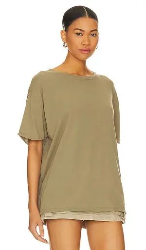 Free People X We The Free Nina Tee - Olive Stone