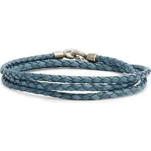 DEGS & SAL Braided Wrap Bracelet - Blue