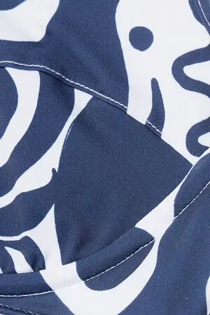 Mara Hoffman Net Sustain Lua Printed Recycled Underwired Bikini Top - Blue