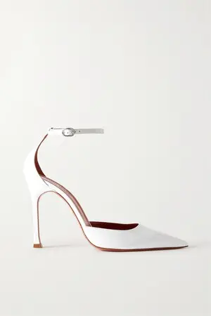 Amina Muaddi Kim Patent-leather Pumps